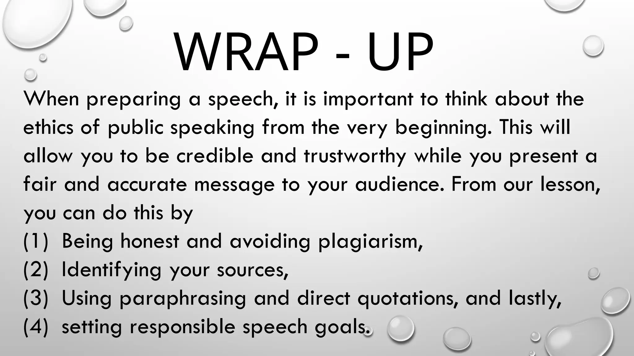 ETHICS IN PUBLIC SPEAKING GRADE 10 ENGLISH | PPTX