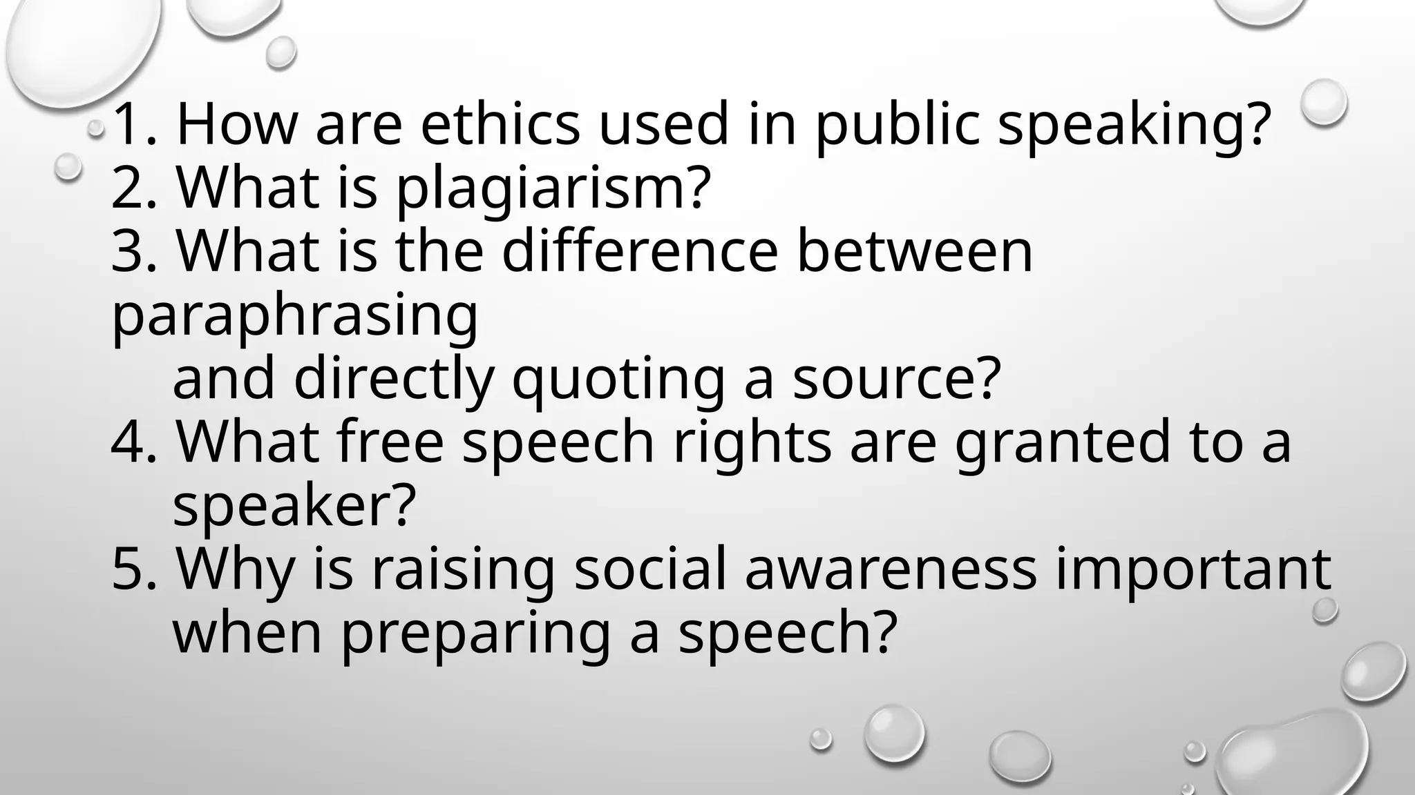 ETHICS IN PUBLIC SPEAKING GRADE 10 ENGLISH | PPTX
