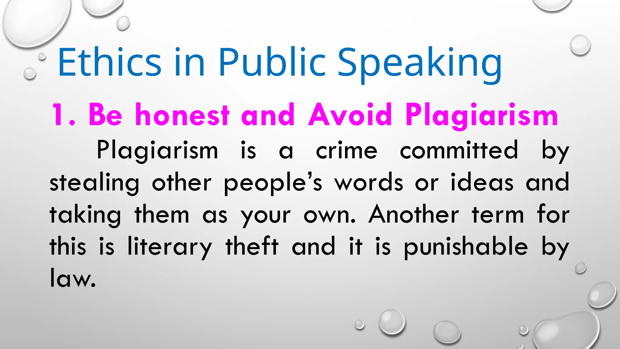 ETHICS IN PUBLIC SPEAKING GRADE 10 ENGLISH | PPTX