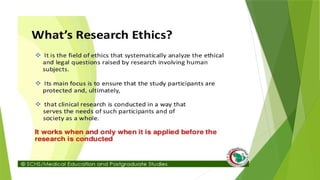 Research Ethics a presentation for practical research 1 | PPT