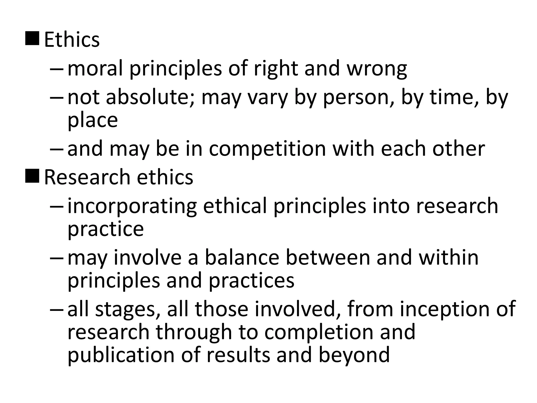 Ethics in research | PPTX