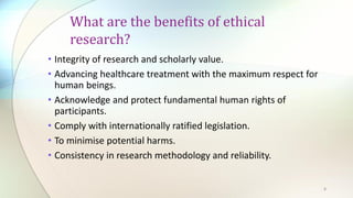 Ethics in research | PDF