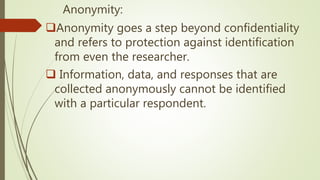 Ethics In Research | PPTX