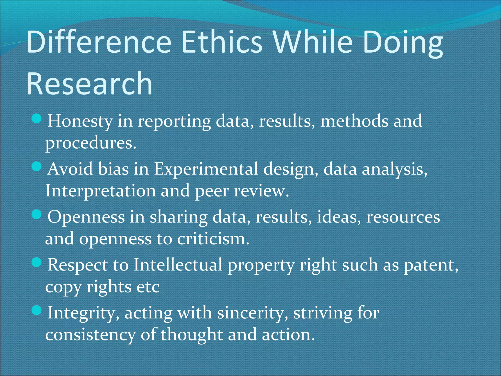 Ethics in research | PPT