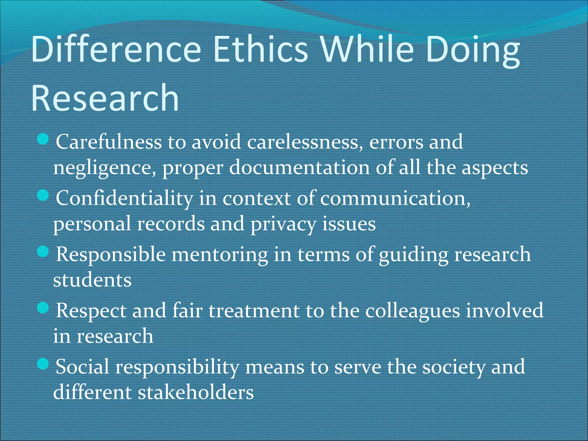 Ethics in research | PPT