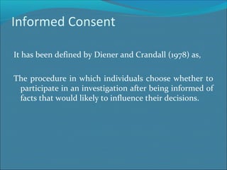 Ethics in research | PPT