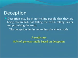 Ethics in research | PPT