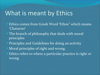 Ethics in research | PPT | Islam | Religion & Spirituality