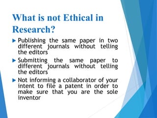Ethics in Research.pdf | Science