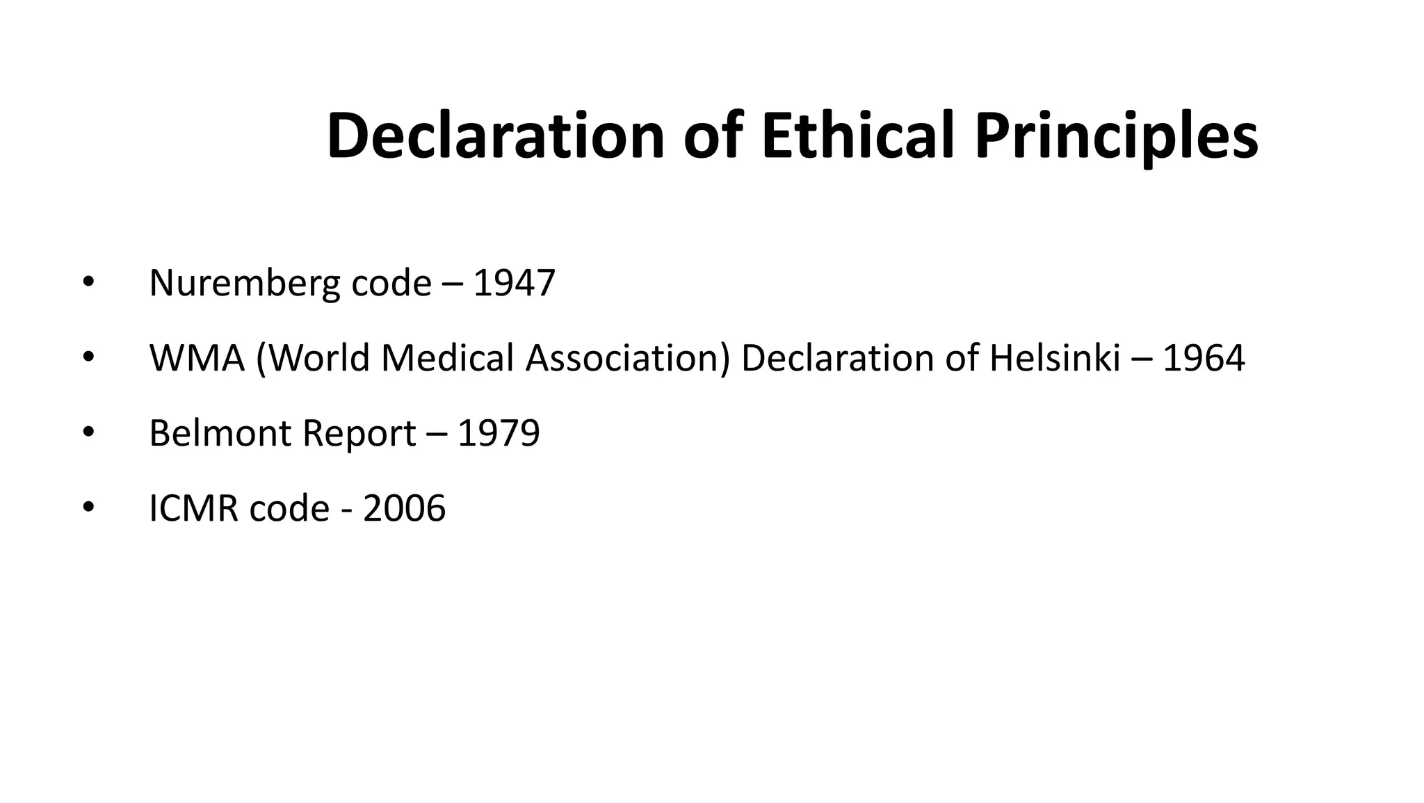 Ethics in Medical Research | PPTX