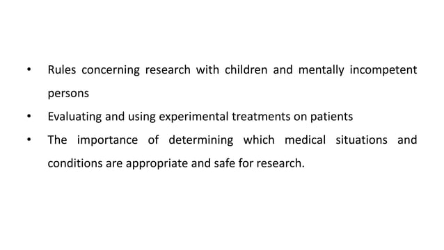 Ethics in Medical Research | PPTX