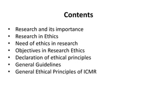 Ethics in Medical Research | PPTX