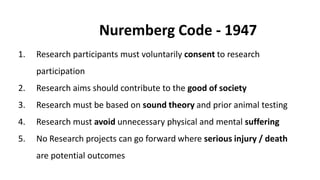 Ethics in Medical Research | PPTX