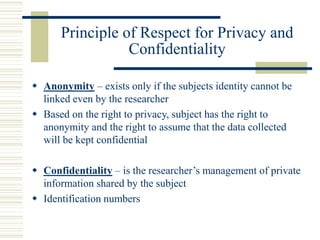 ETHICS IN RESEARCH A Guide in making your proposal | PPT