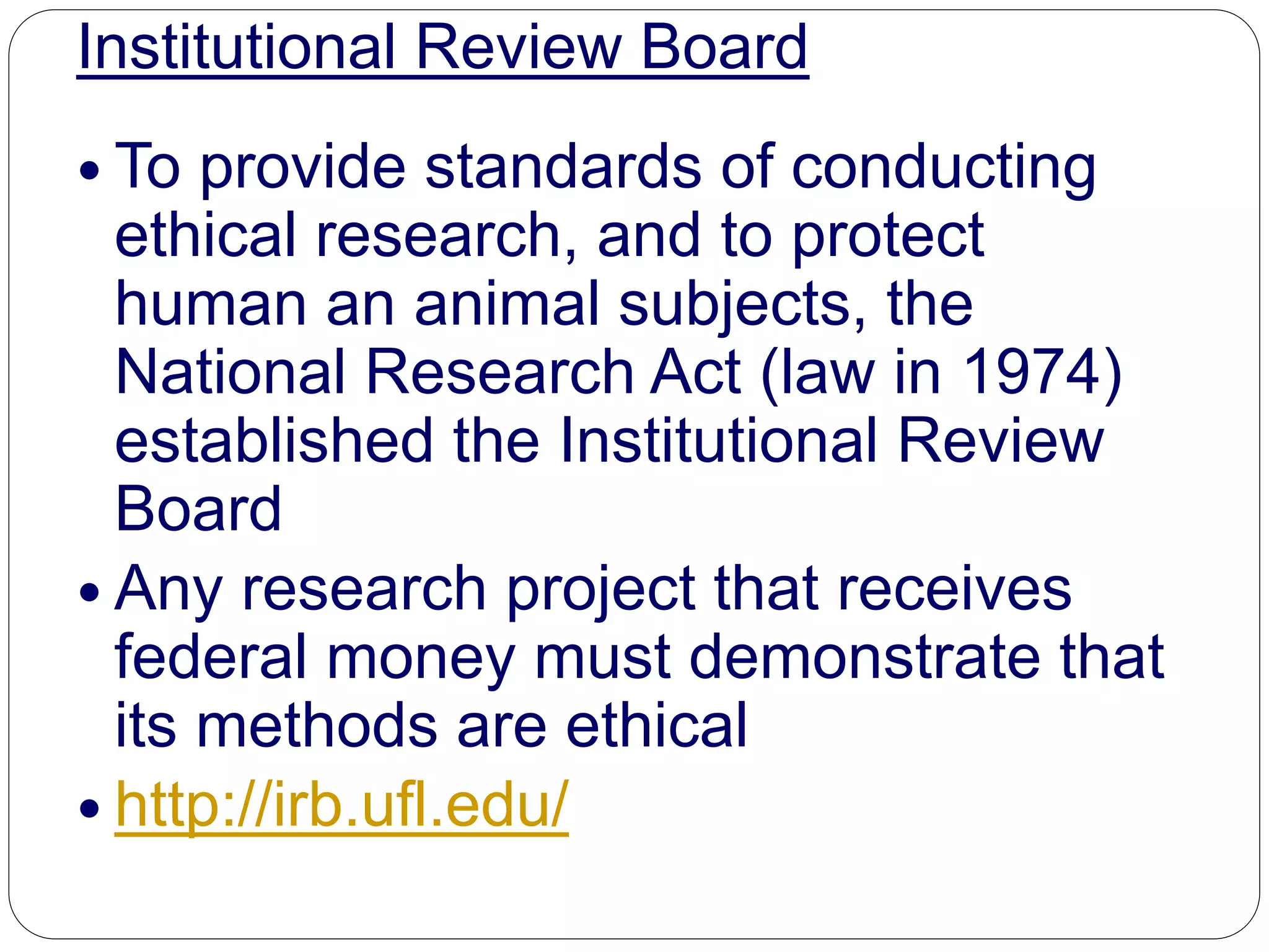 Ethics in Research | PPTX