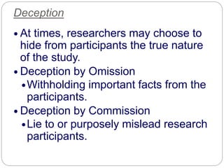 Ethics in Research | PPTX