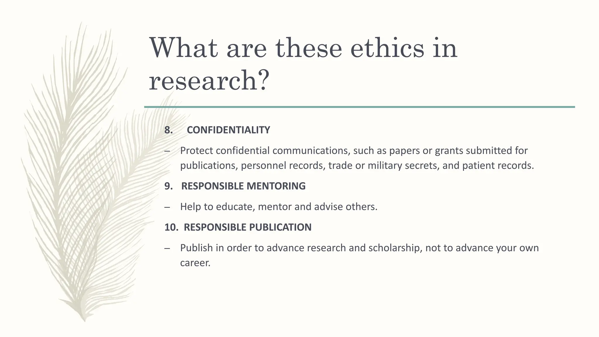 ETHICS IN RESEARCH report.pptx POWER POINT | PPTX