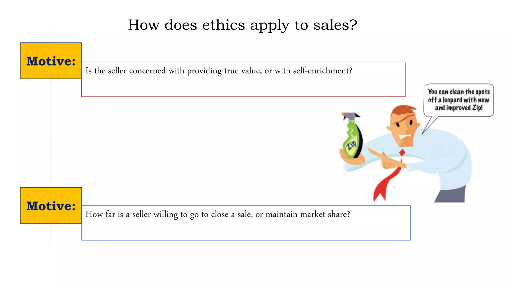 Ethics in sales | PPTX