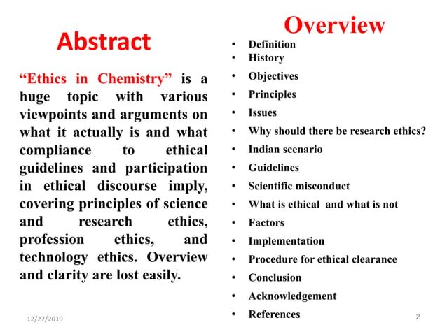 Ethics in scientific research | PPT