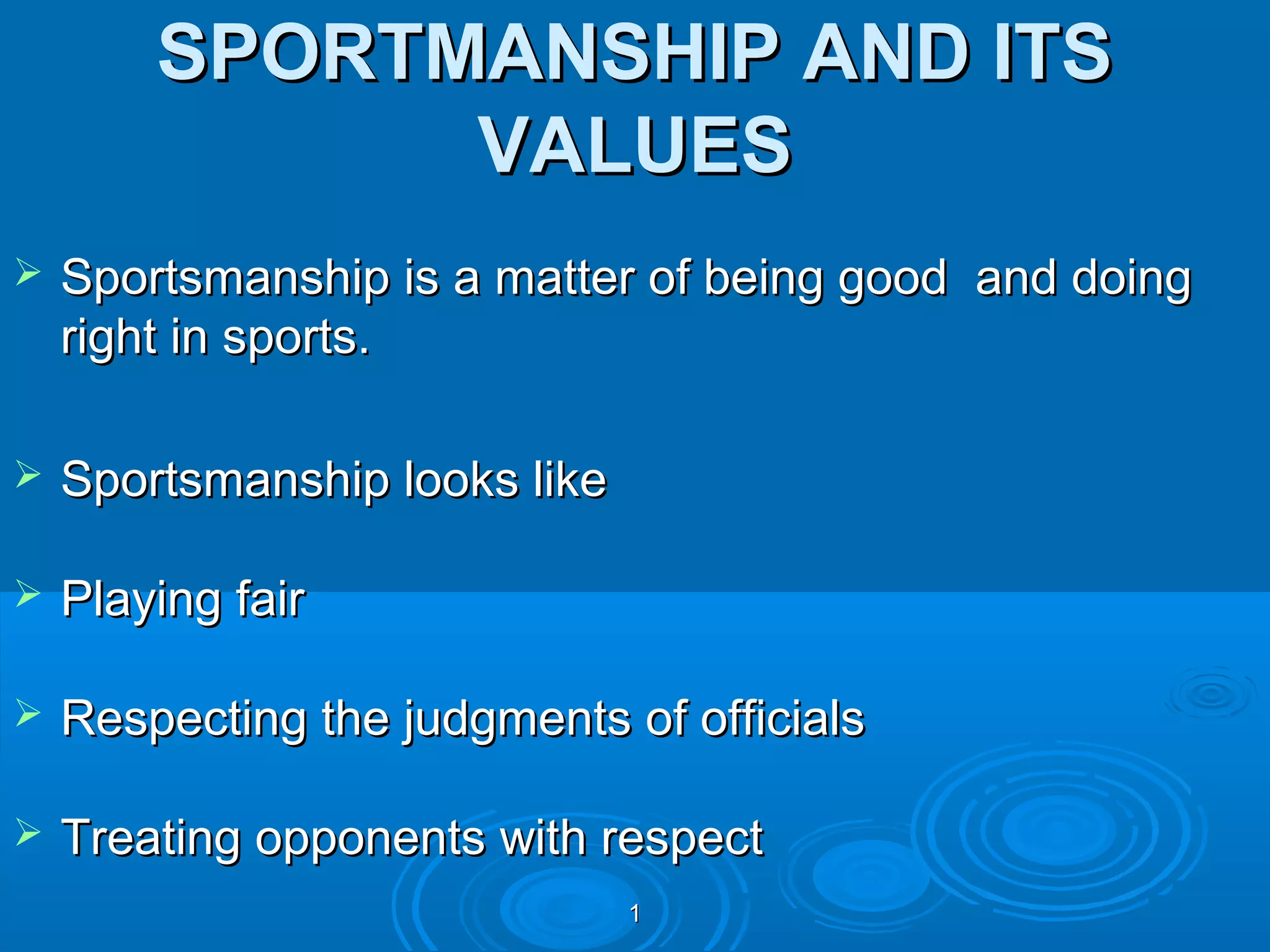 Ethics in sports | PPT
