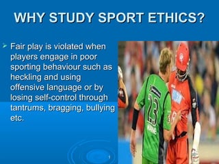 Ethics in sports | PPT