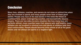 Ethics in sports | PPTX