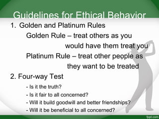 Ethics in sports management | PPT