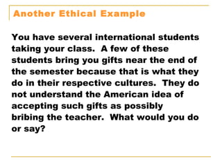 Ethics in teaching | PPS