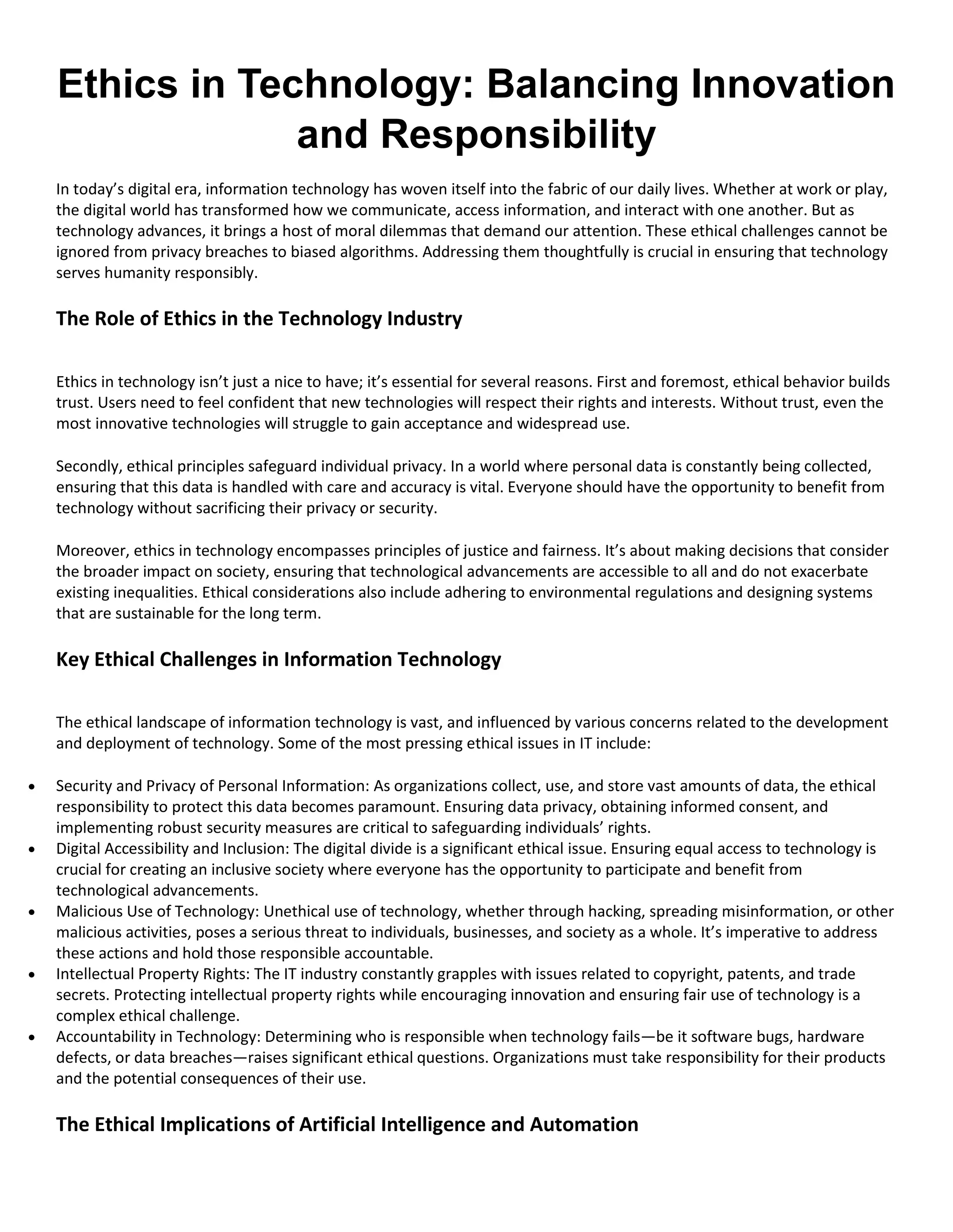 Ethics in Technology - Balancing Innovation and Responsibility.pdf
