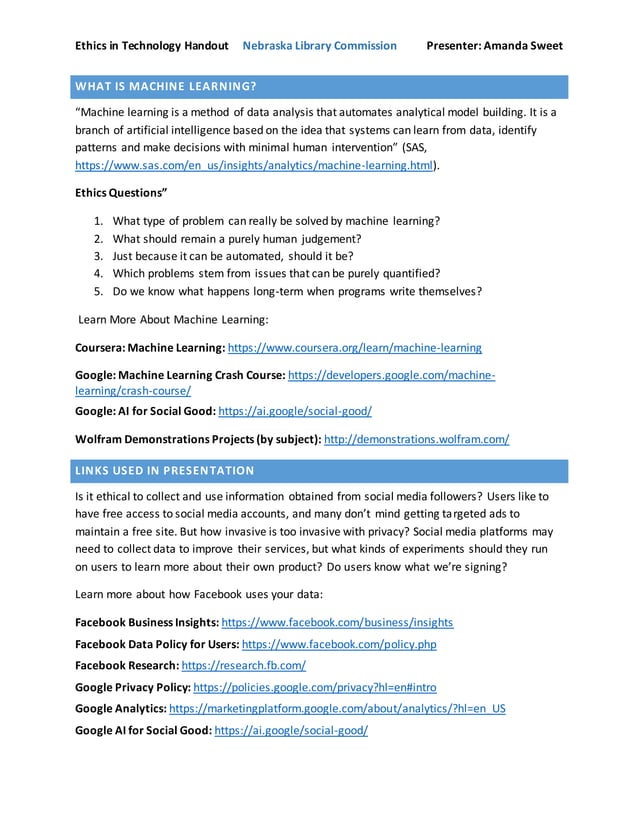Ethics in Technology Handout | DOCX