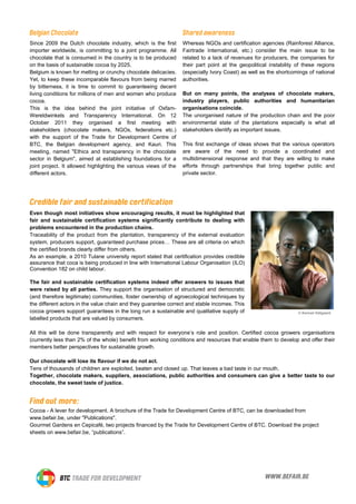 Ethics in the chocolate value chain | PDF