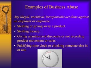 Ethics in the hospitality workplace. ppt | PPTX