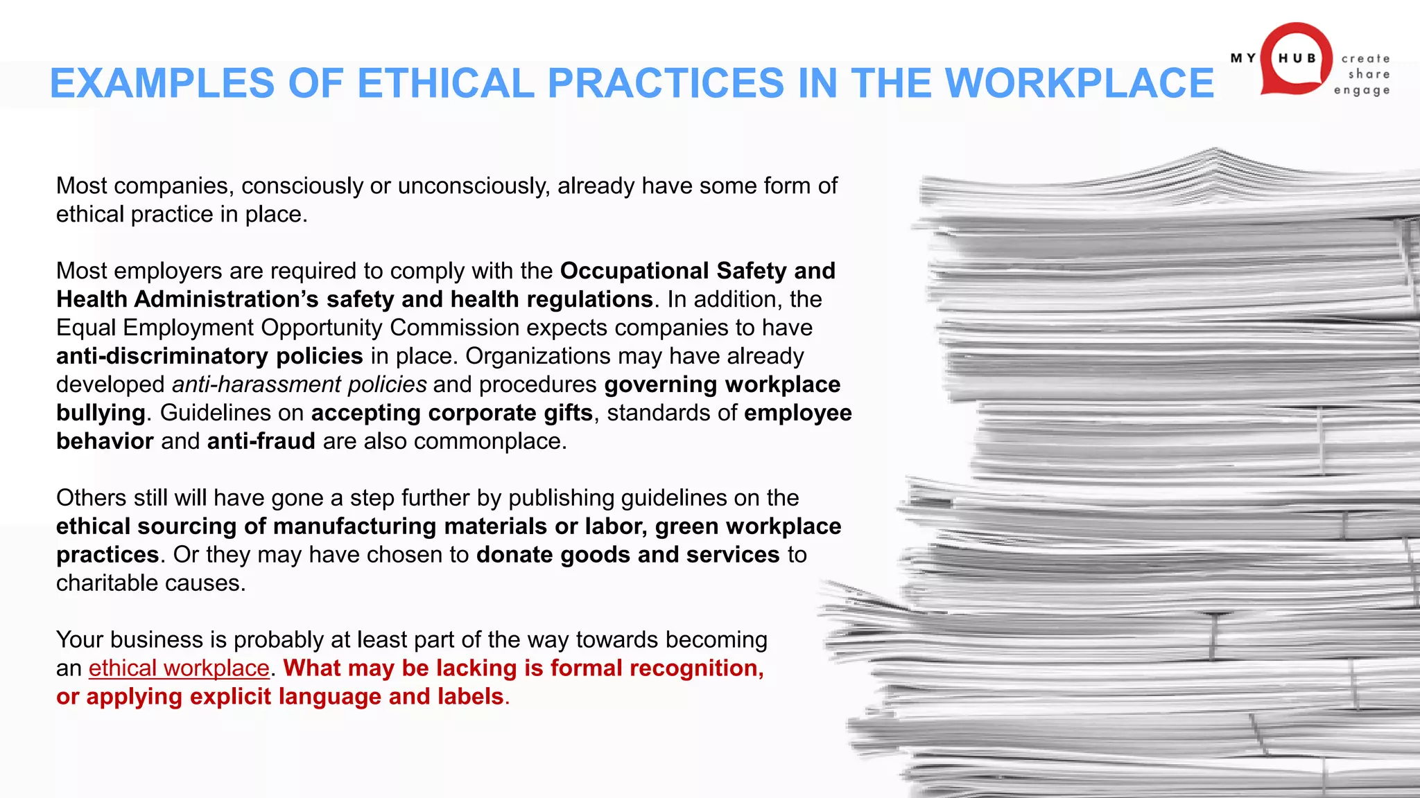 Ethics In The Workplace | PDF