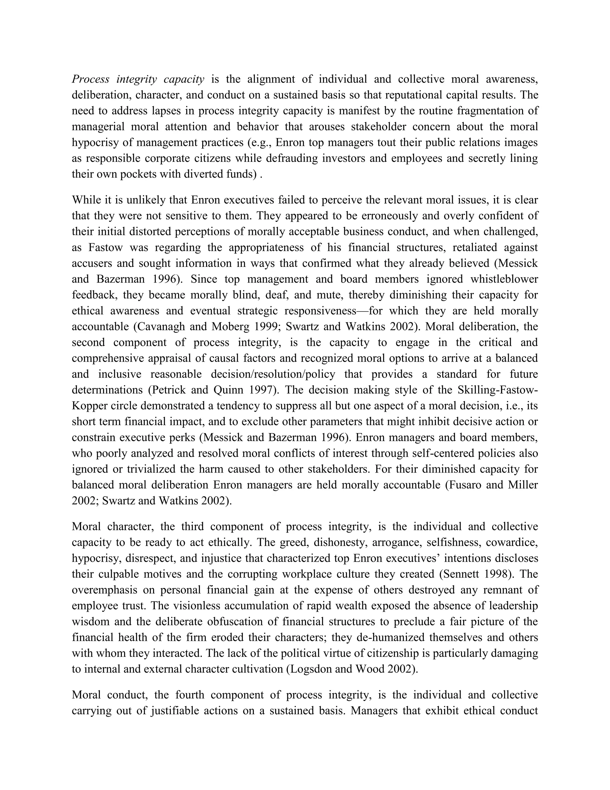 Ethics Issues At Enron | PDF