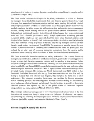 Ethics Issues At Enron | DOCX
