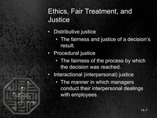 Ethics, justice, and fair treatment | PPTX
