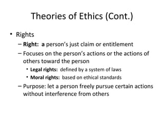 Ethics lesson 4 | PPT