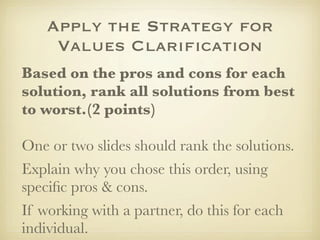 Ethics Slideshow Format and Grading | PPT