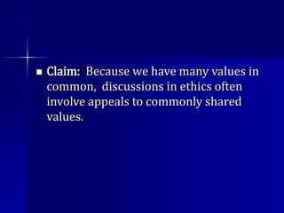 Ethics Moral Values | PPT