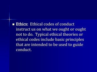 Ethics Moral Values | PPT