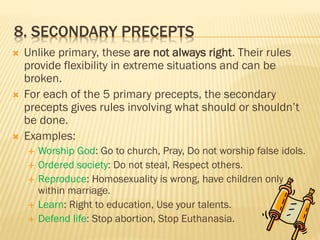 Ethics ~ natural law | PPTX