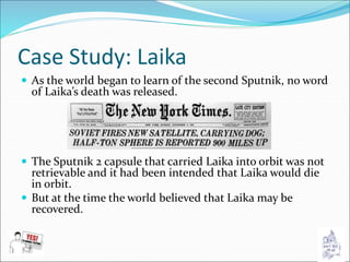 Ethics of Animal Research Laika mission.ppt