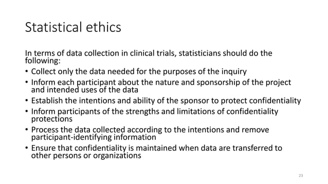 Ethics of clinical trials | PPTX