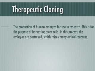 Ethics Of Cloning On A Global Scale | KEY
