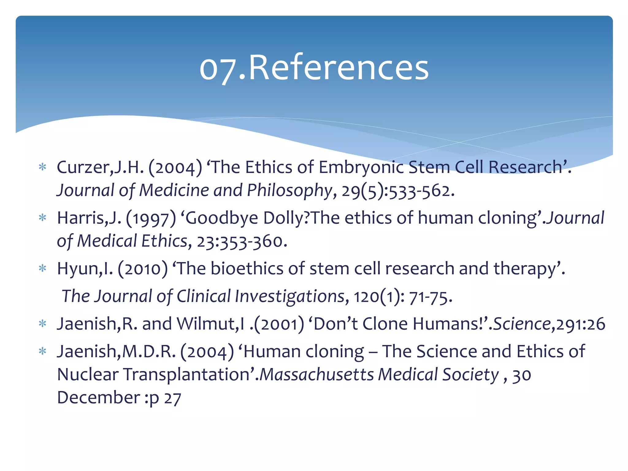 Ethics of embryo research | PPTX