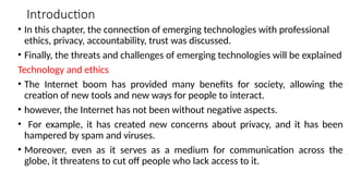 ethics of Emerging technology . pptx | PPTX