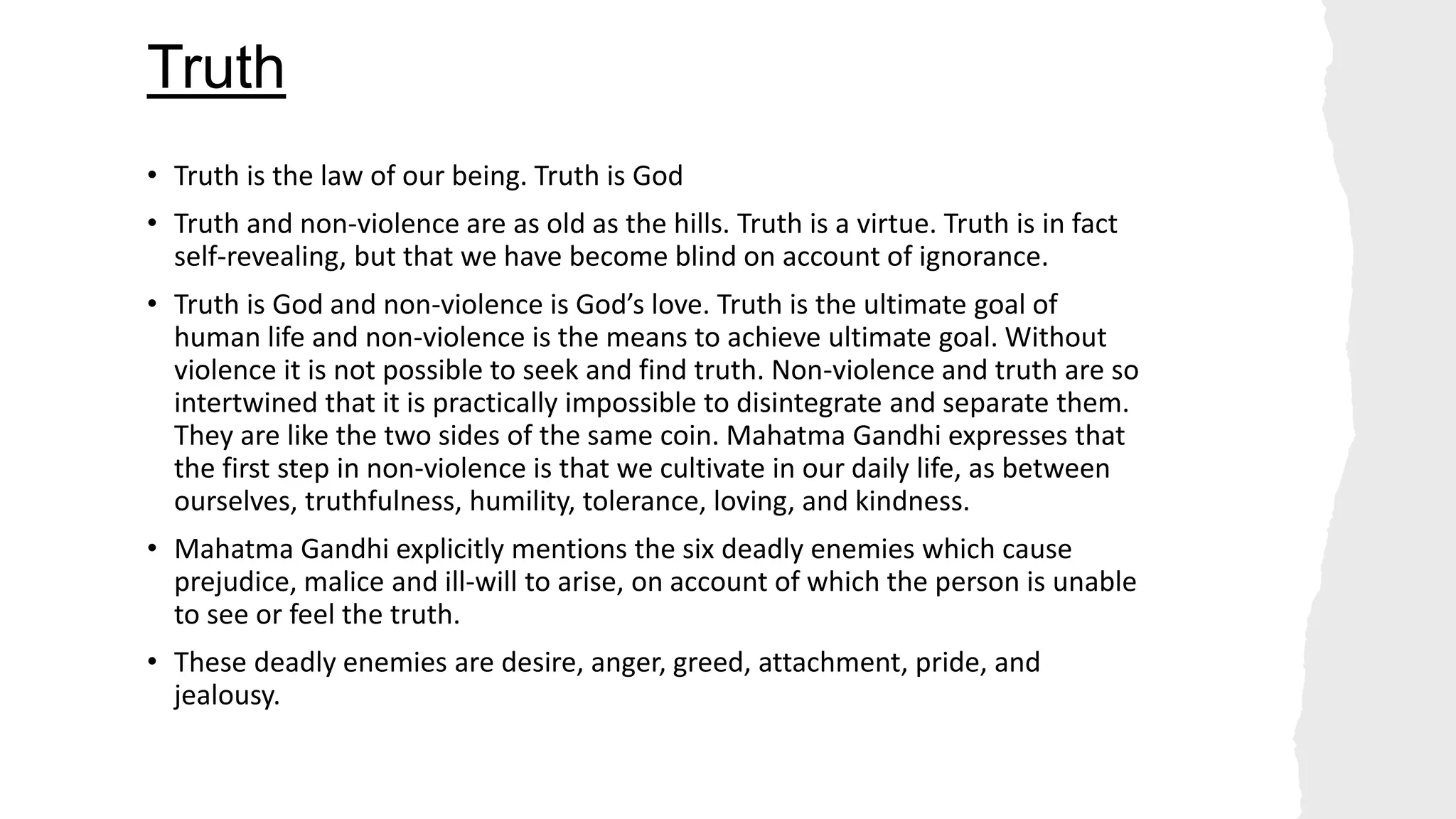 Ethics of gandhiji | PPTX