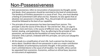 Ethics of gandhiji | PPTX