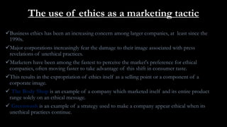 Ethics of marketing | PPTX