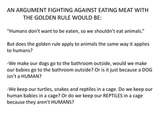 Ethics of meat | PPT